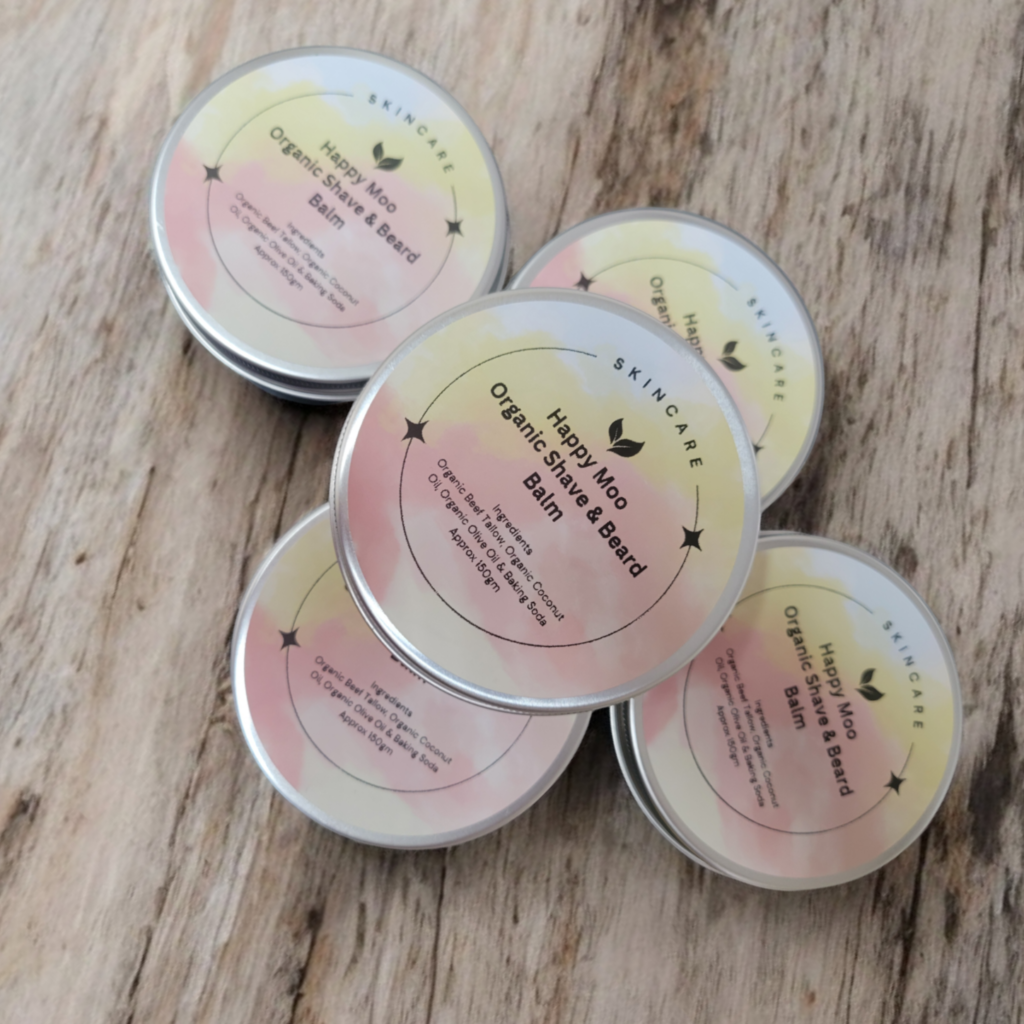 Happy Moo Organic Shave & Beard Balm 150gm - happymoo